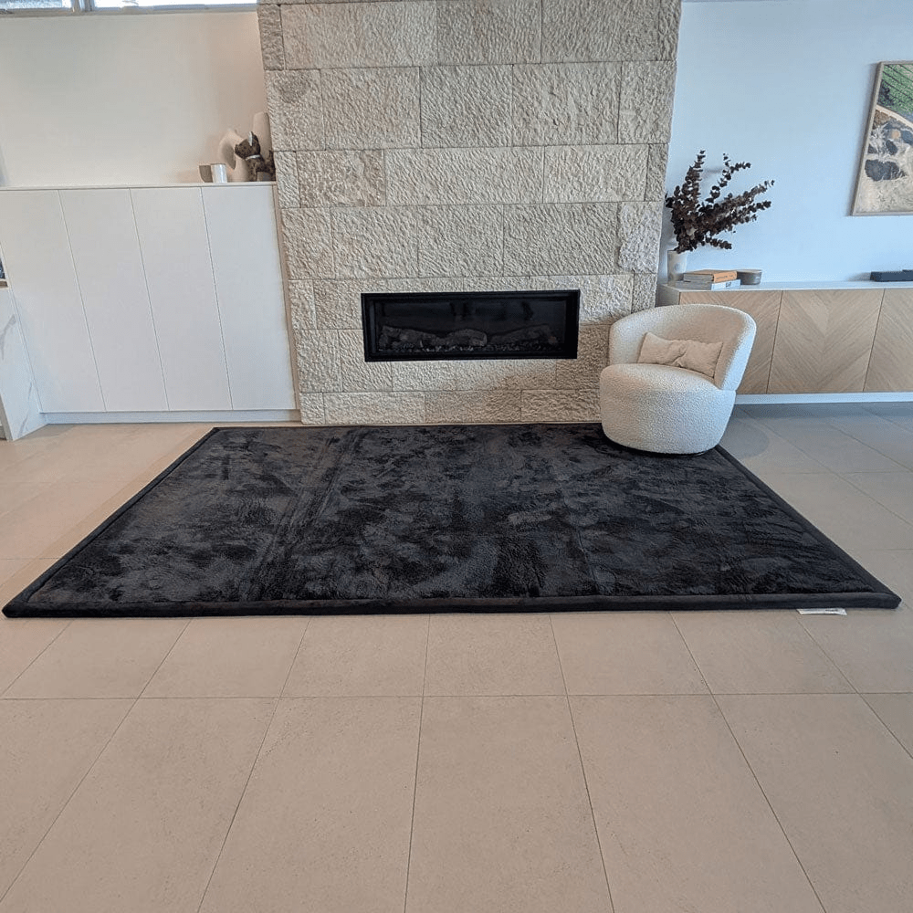 The Plushy 45mm Mellow Mat® – Ultra Thick Sensory Rug in Charcoal ...